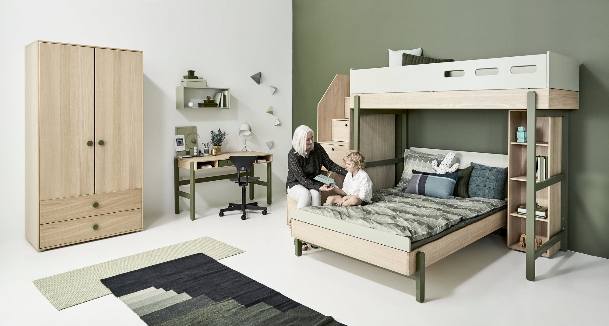 Flexa POPSICLE Family Bed with Stairs - Interismo Online Shop Global
